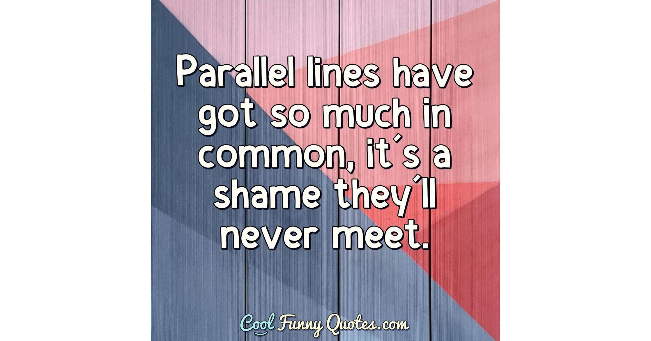 parallel-lines-have-got-so-much-in-common-it-s-a-shame-they-ll-never-meet